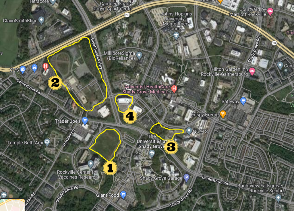 Construction Pictures Along Great Seneca Science Corridor - 4 Different ...