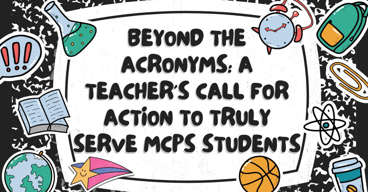 Opinion: Beyond the Acronyms - A Teacher's Call for Action to Truly ...