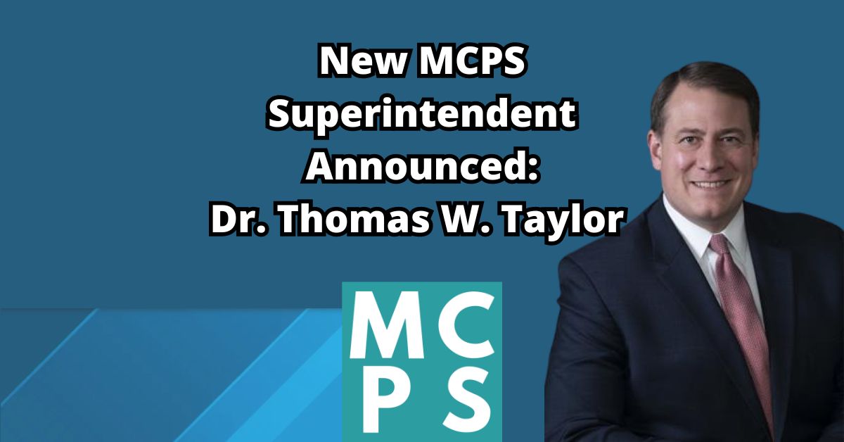 New MCPS Superintendent Announced: Dr. Thomas W. Taylor - Moderately MOCO