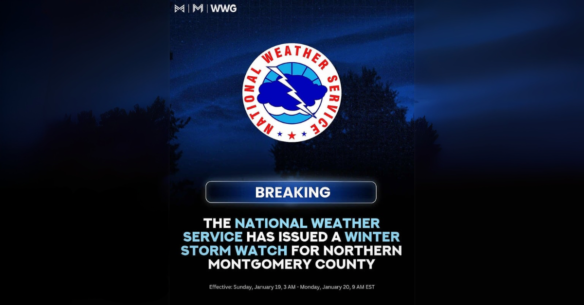 More Snow on the Way - NWS issues Winter Storm Watch Sunday for parts of Montgomery County MD ...
